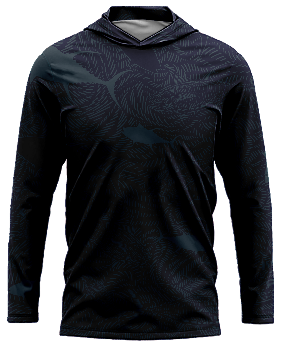 Chasing Ahi Navy Dri Fit Hoodie (Adult/Keiki) – Venture Wetsuits