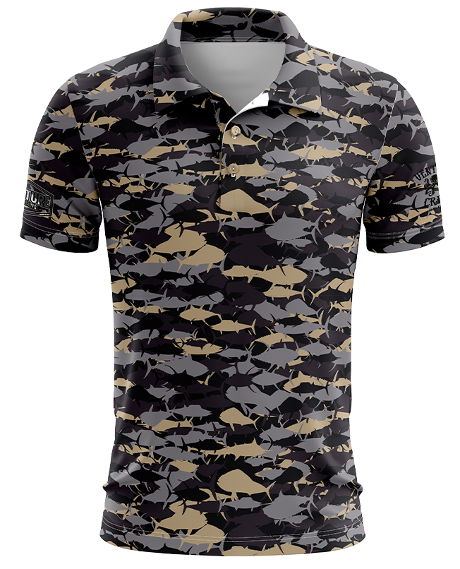 Pelagic Khaki Camo Dri Fit Polo (Adult/Keiki) – Venture Wetsuits