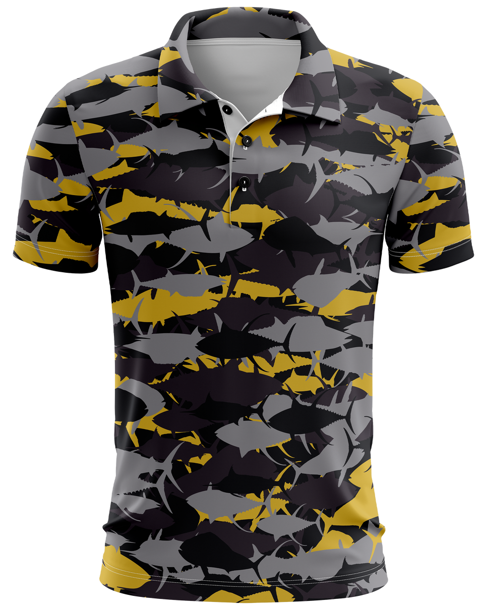 Pelagic Gold Camo Dri Fit Polo (Adult/Keiki) – Venture Wetsuits