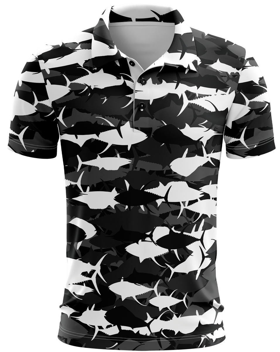 Pelagic Gray Camo Dri Fit Polo (Adult/Keiki) – Venture Wetsuits