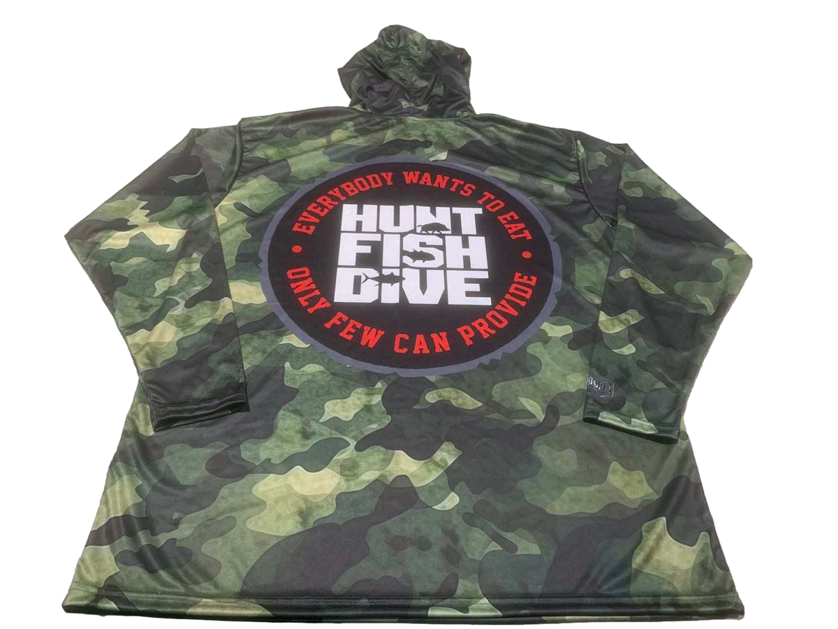 Hunt Fish Dive Dri Fit Hoodie (Adult/Keiki) – Venture Wetsuits